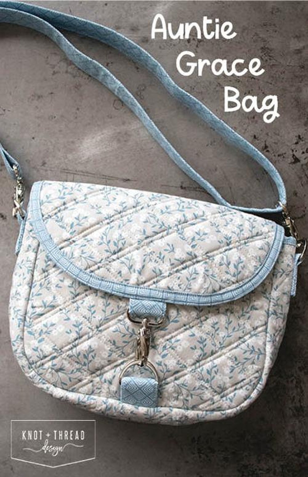 Auntie Grace Bag Tote Pattern 6 H X 8 W X 3 Dby Kaitlyn Howell by Knot ...