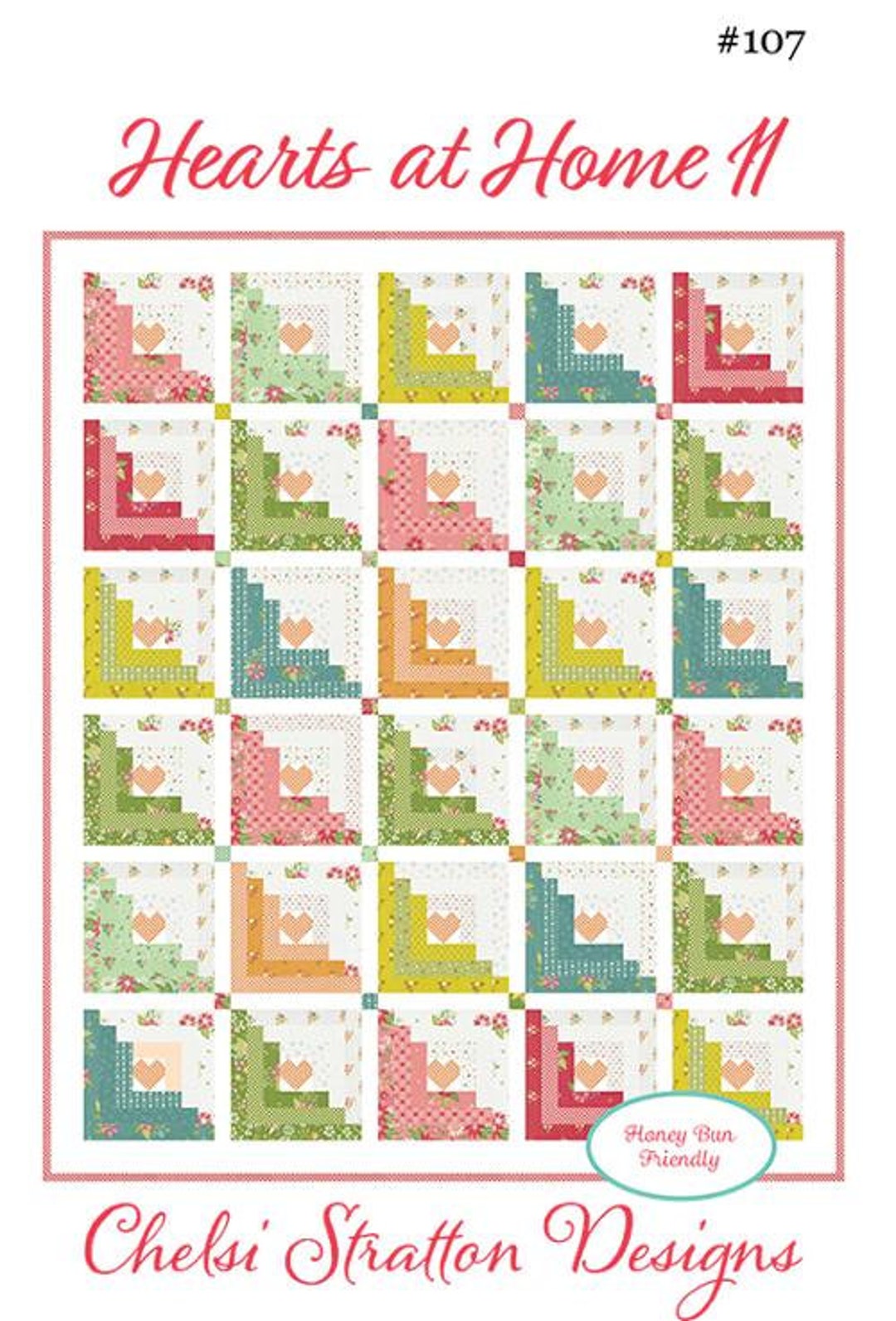 Hearts at Home Pattern II by Chelsi Stratton Designs 107 Finished Size ...