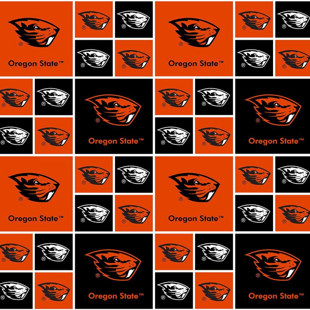 5/8 Yard Left! College NCAA Oregon State University Orange Beavers Big ...