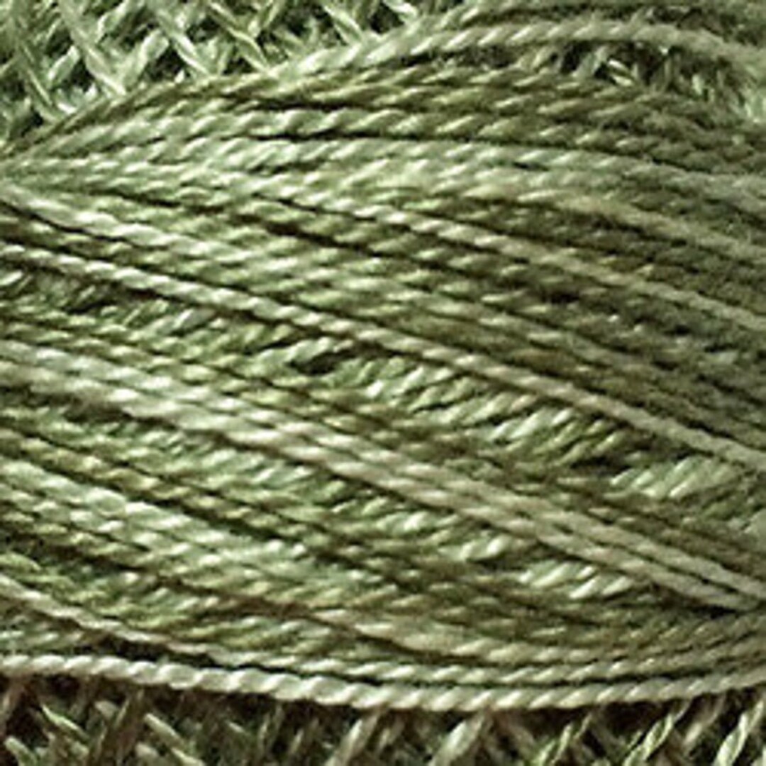 Valdani Faded Olive Perle Cotton 100 Meters~ 12 WT Thread~ 0579 - Etsy