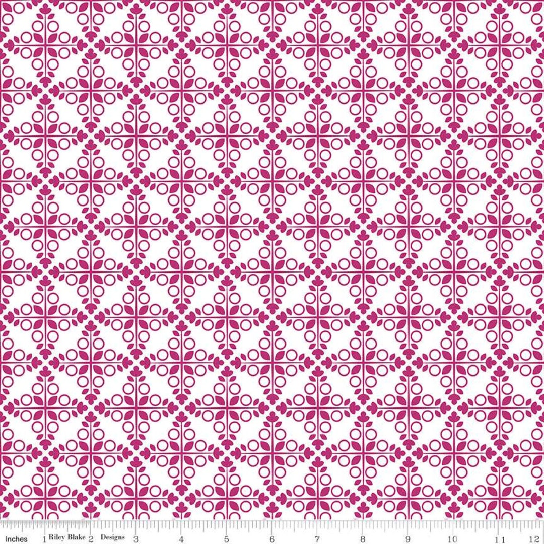 Garden Party Collection Trellis Fuchsia Yardage (C9562 FUCHSIA) by ...