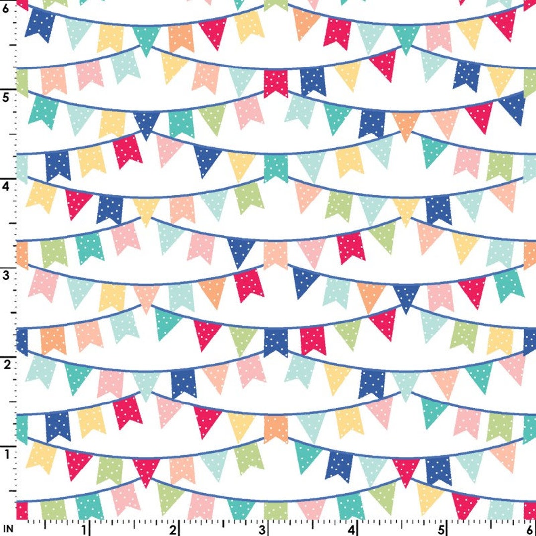 Celebration Collection Celebration Flags Multi Yardage by Kim ...