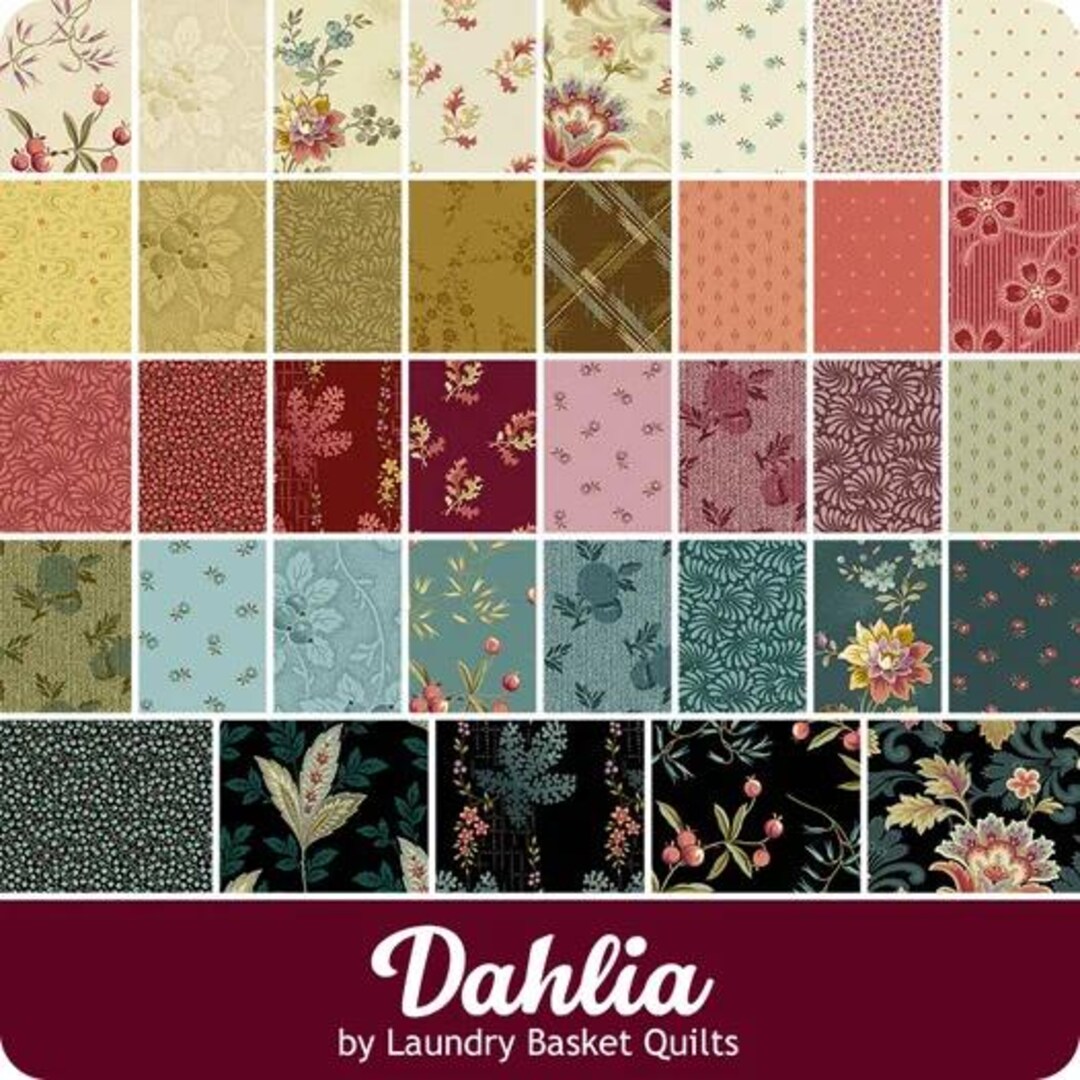Dahlia Collection Charm Pack Precut (42)(5" X 5") Fabric Squares by ...
