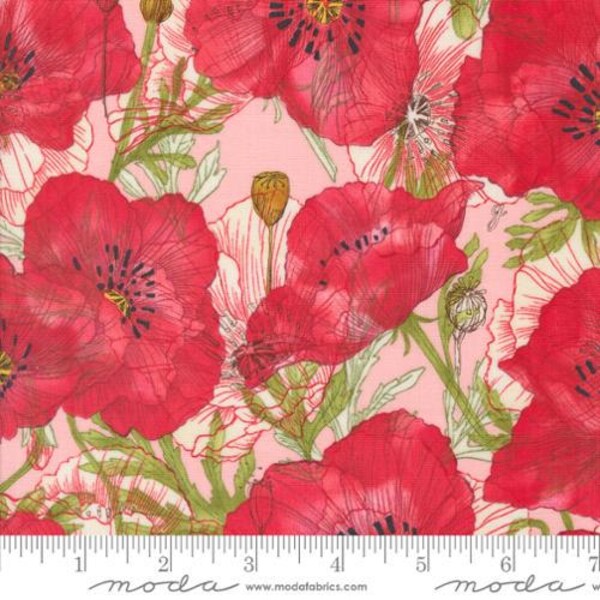Large Floral Fabric - Etsy