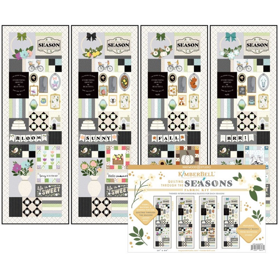 Kimberbell Quilting Through the Seasons Fabric Kit (4)(10" X 60") Quilt ...