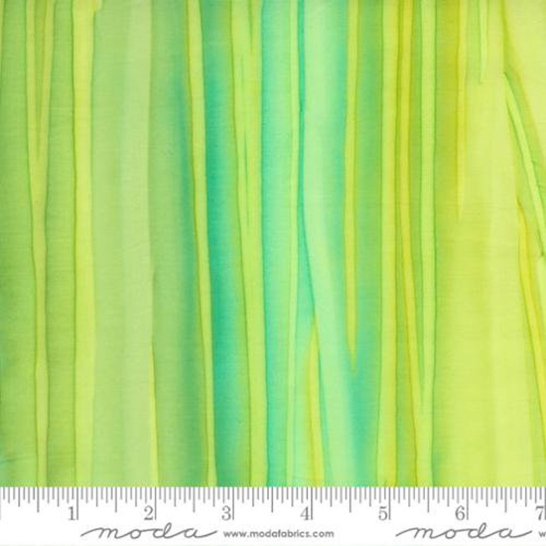 Chroma Batiks Collection Lime Light Green Batik Yardage by for Moda ...