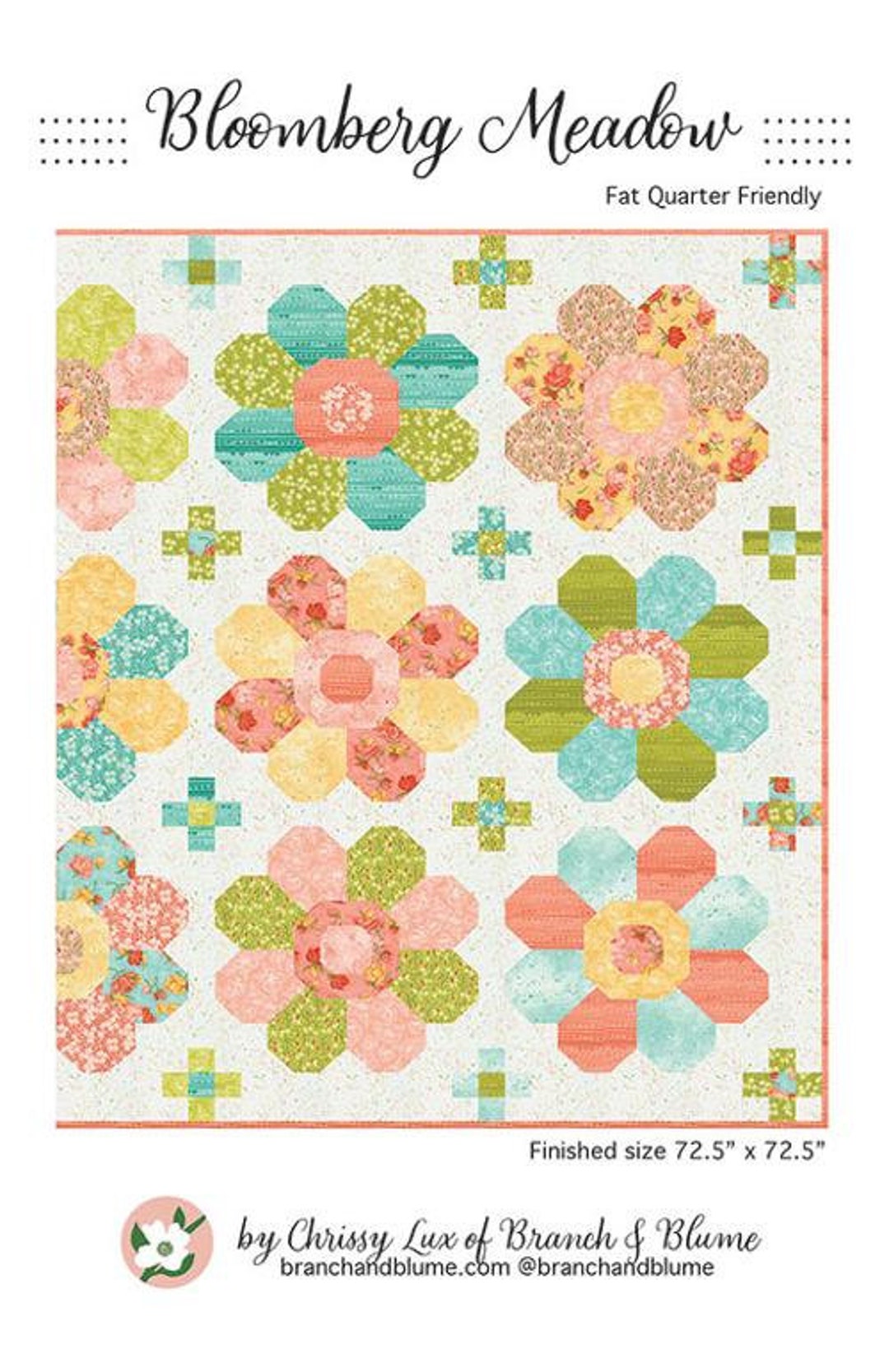 Bloomberg Meadow Machine Pieced Quilt Pattern by Chrissy Lux of Branch ...