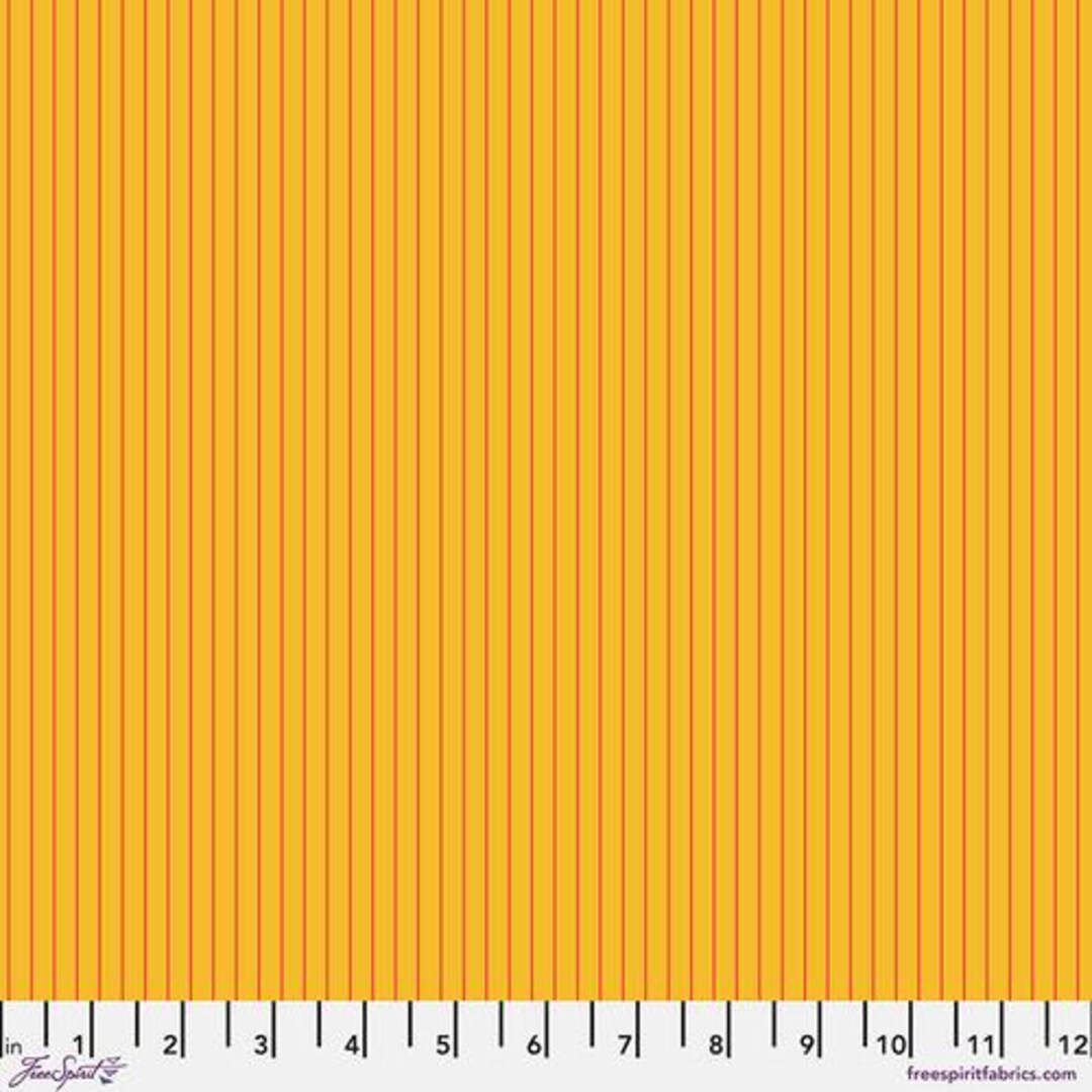 True Colors Collection Tiny Stripes Sunrise Yardage by Tula Pink for ...
