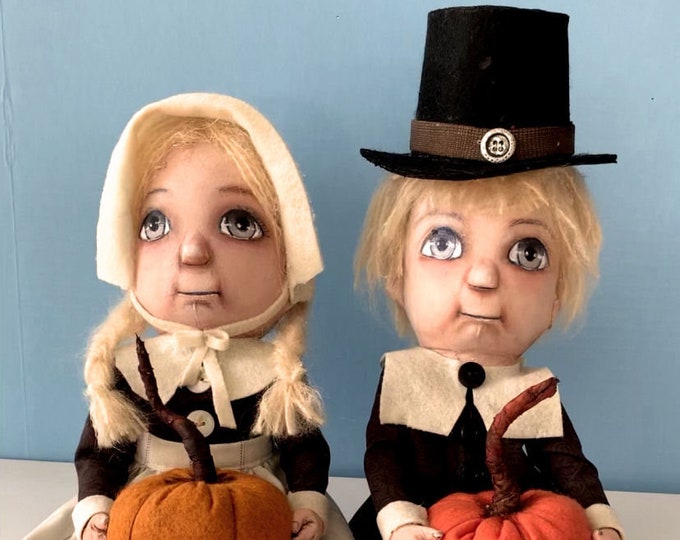 Mccall's 2943 Pilgrim Dolls Pattern Thanksgiving Dolls - Etsy