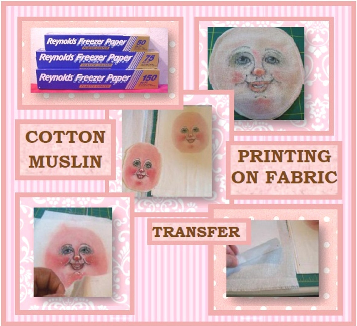 Printing Doll Faces on Fabric Tutorial by Kat Lees - PDF Download on ...