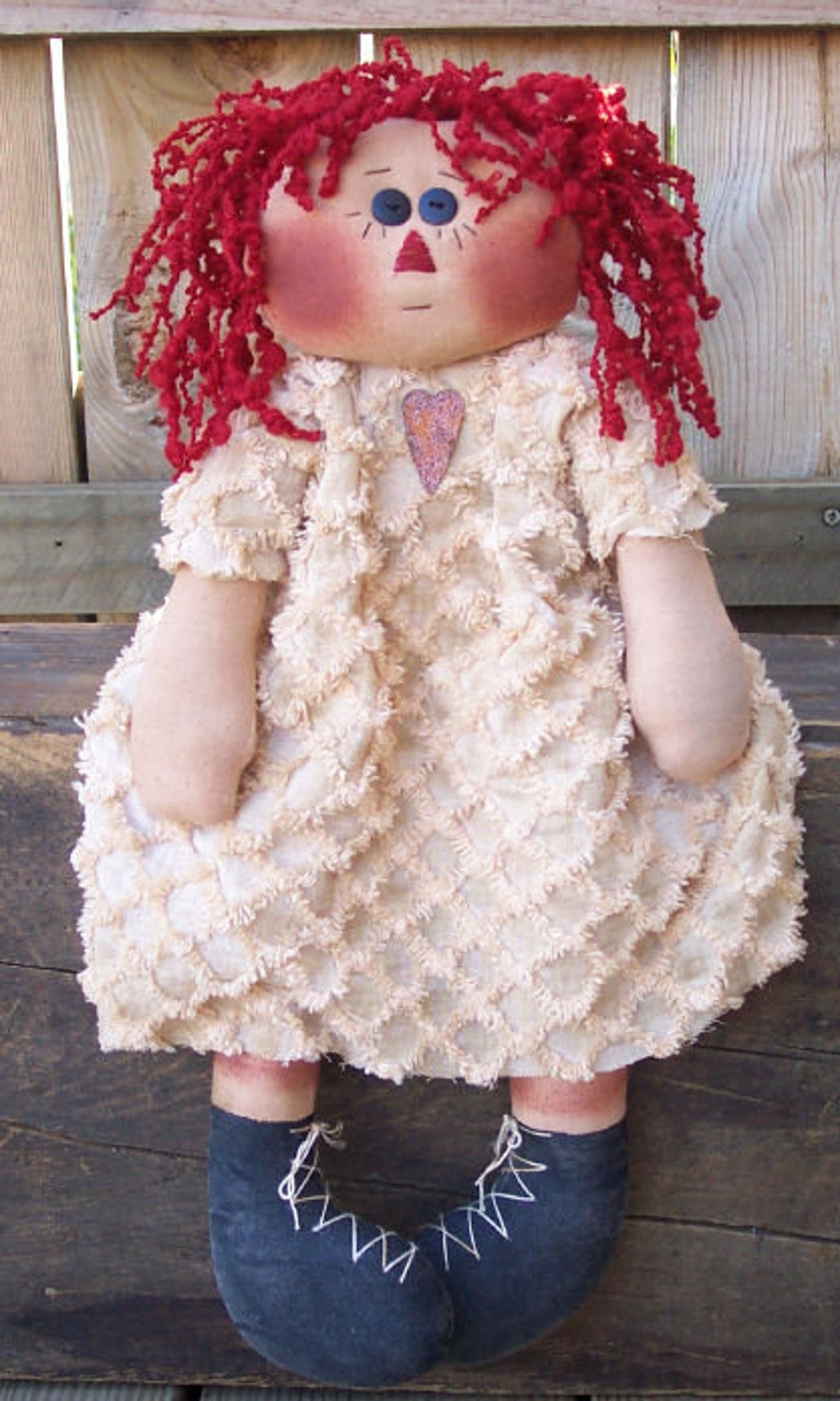 RP144E Rag Mop Annie 18 Raggedy Ann Doll Sewing - Etsy