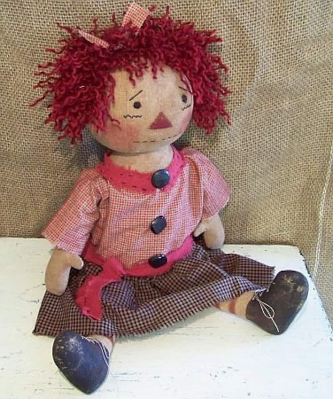 RP354E - Lindsey Ann, PDF Download Raggedy Ann Cloth Doll Pattern by ...