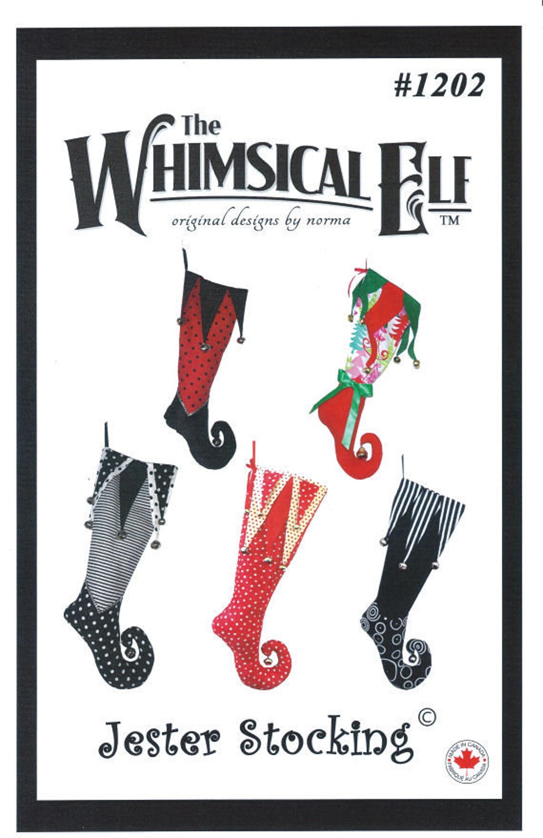 NI202E - Jester Christmas Stocking Sewing Pattern - PDF Download by ...