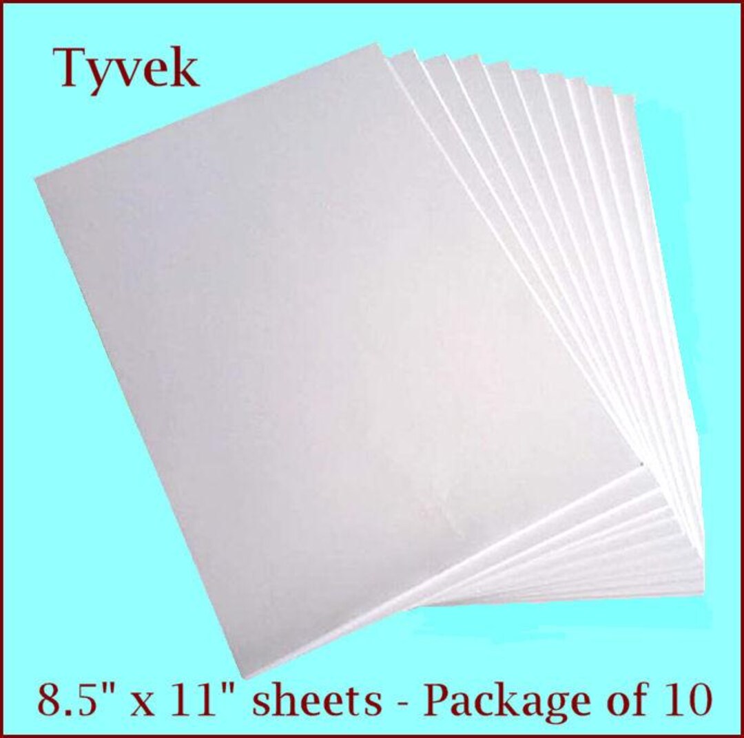 Tyvek Sheets - Letter Size - Etsy