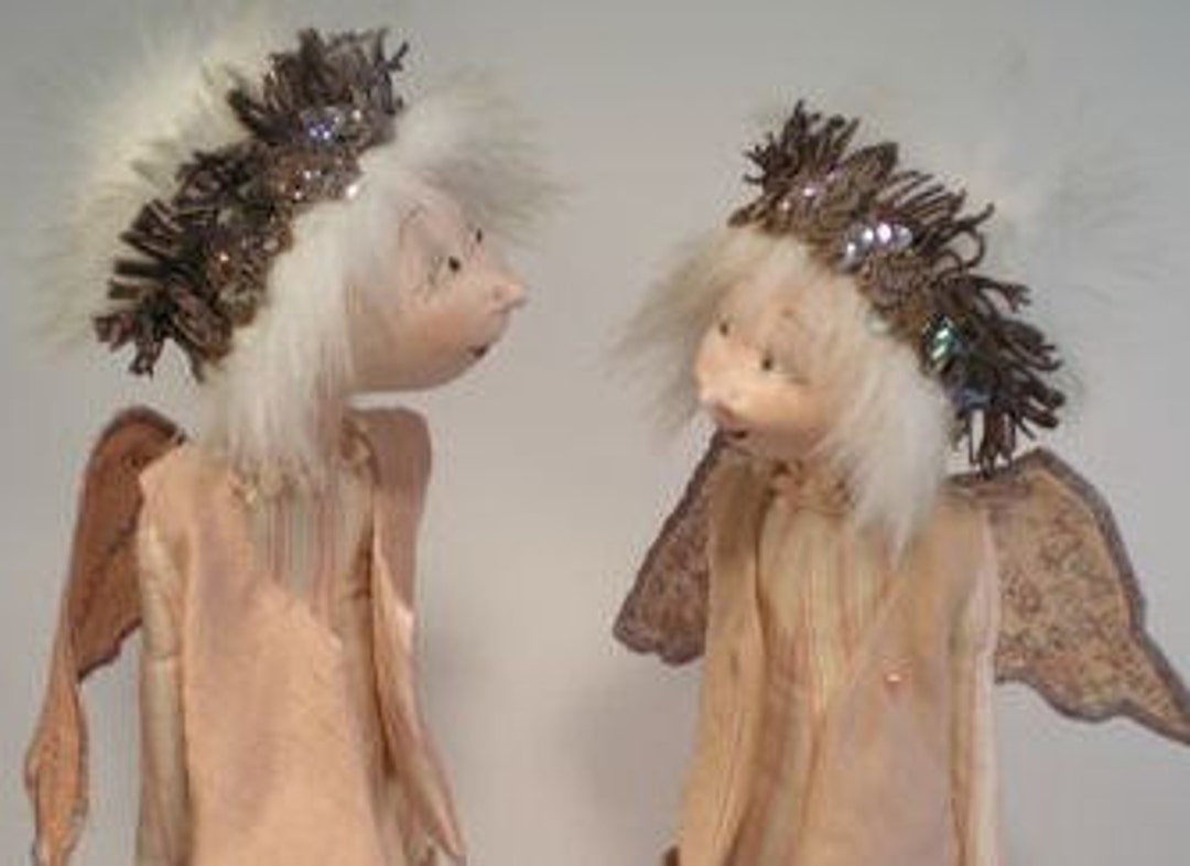 JM918E - Dot the Pocket Angel PDF Cloth Art Doll Sewing Pattern ...