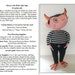 Horas a Devilish Little Imp - 13" Cloth Doll Sewing Pattern by Cyndy ...
