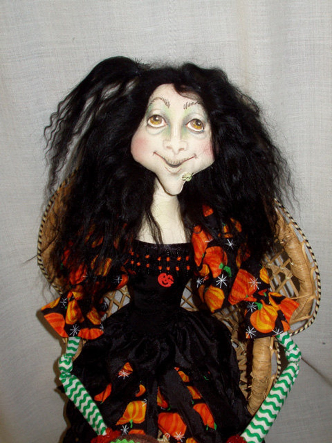 PL824E Gingerbread Witch Cloth Doll Pattern PDF Instant Download - Etsy