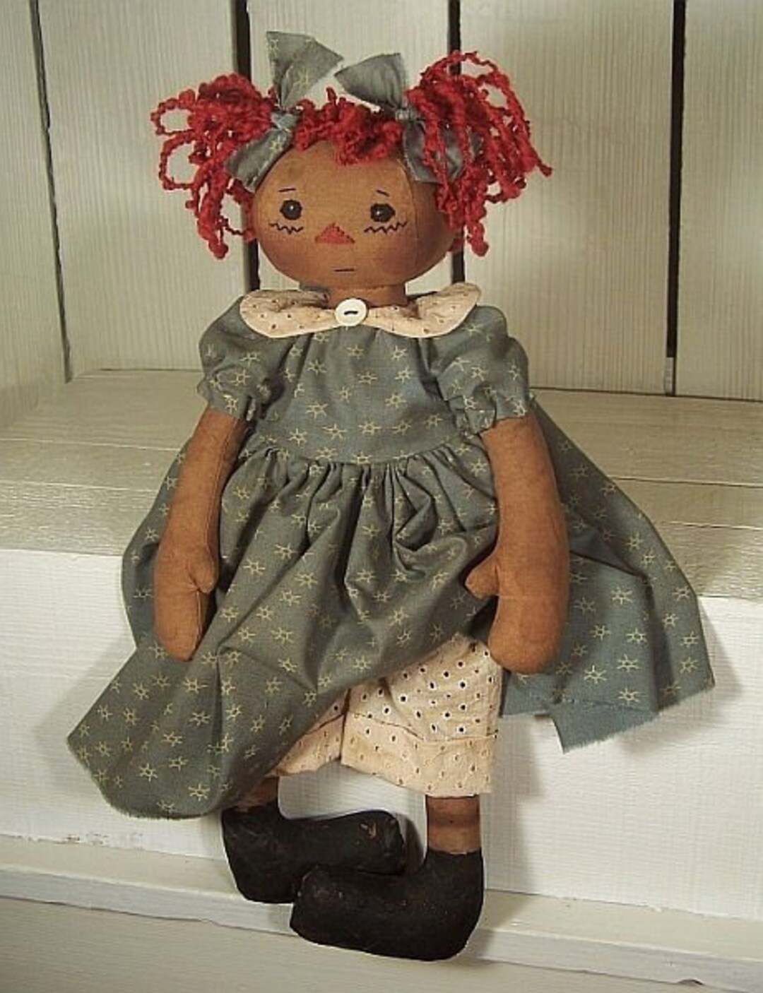 Raggedy Rachel, 19" PDF Download Primitive Raggedy Ann Cloth Doll ...