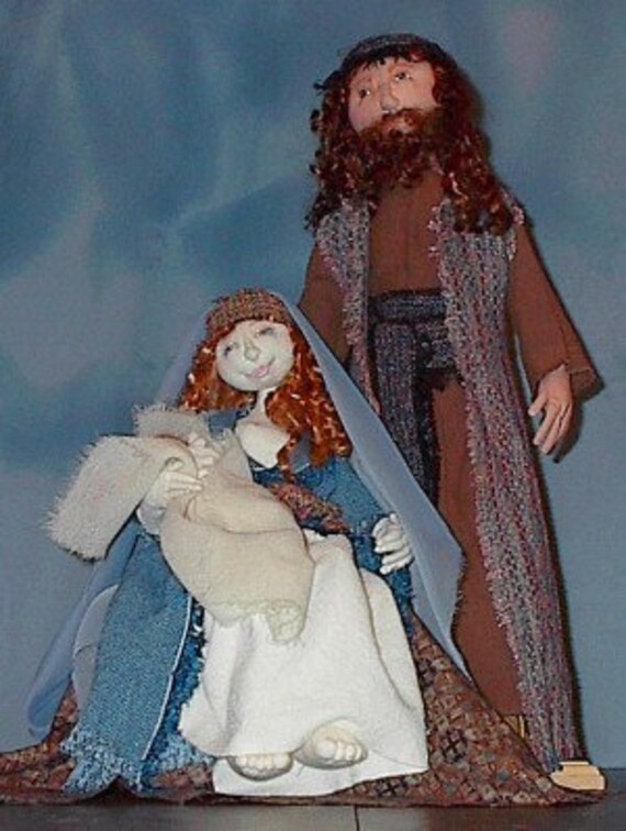 The Holy Family Cloth Doll Sewing Patterns for Mary Joseph - Etsy