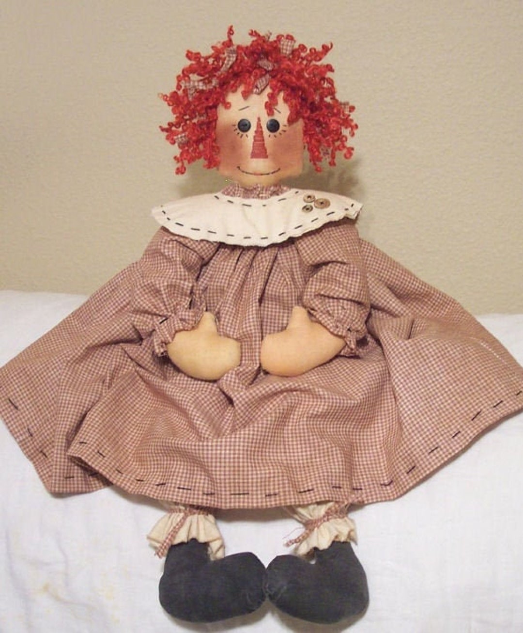 RP185E - Lilly Ann, Traditional Raggedy Ann Style Doll Sewing Pattern ...
