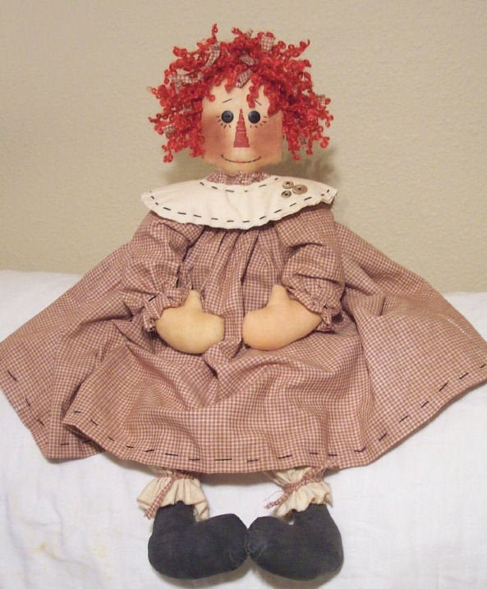 RP185E - Lilly Ann, Traditional Raggedy Ann Style Doll Sewing Pattern ...