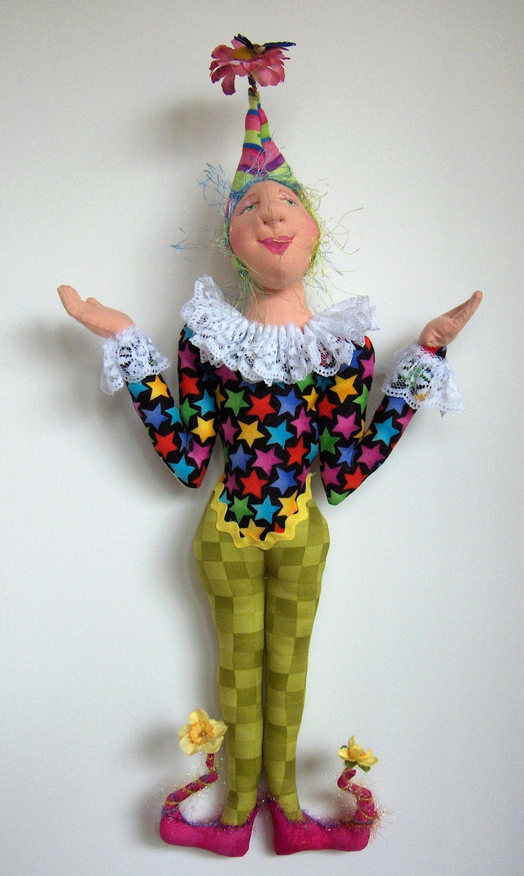 Jeppo De' Jester - Jester Cloth Wall Doll Sewing Pattern by Cyndy ...