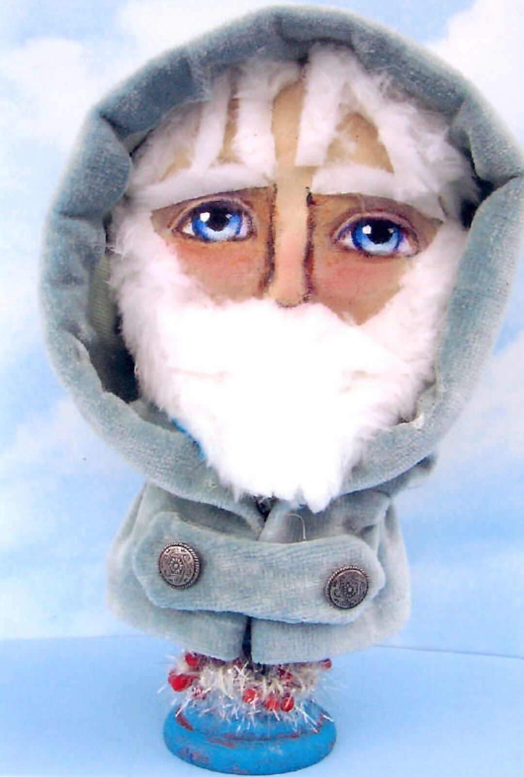 SE809 - Nick, 11" Santa Fabric Doll Pattern, Sewing Cloth Doll Pattern ...