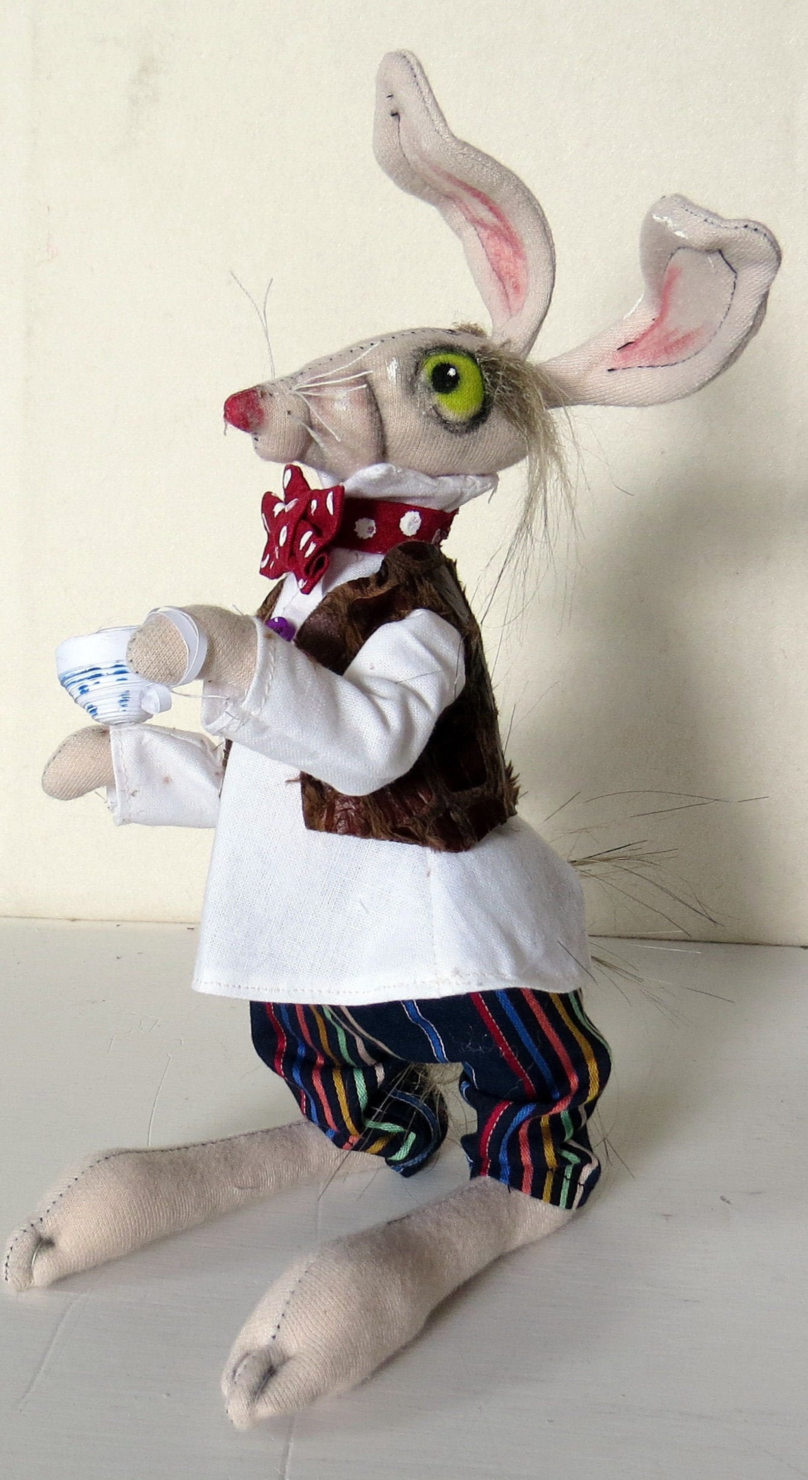 March Hare, 10" Tall Hare/rabbit Cloth Doll Making Sewing Pattern, PDF ...