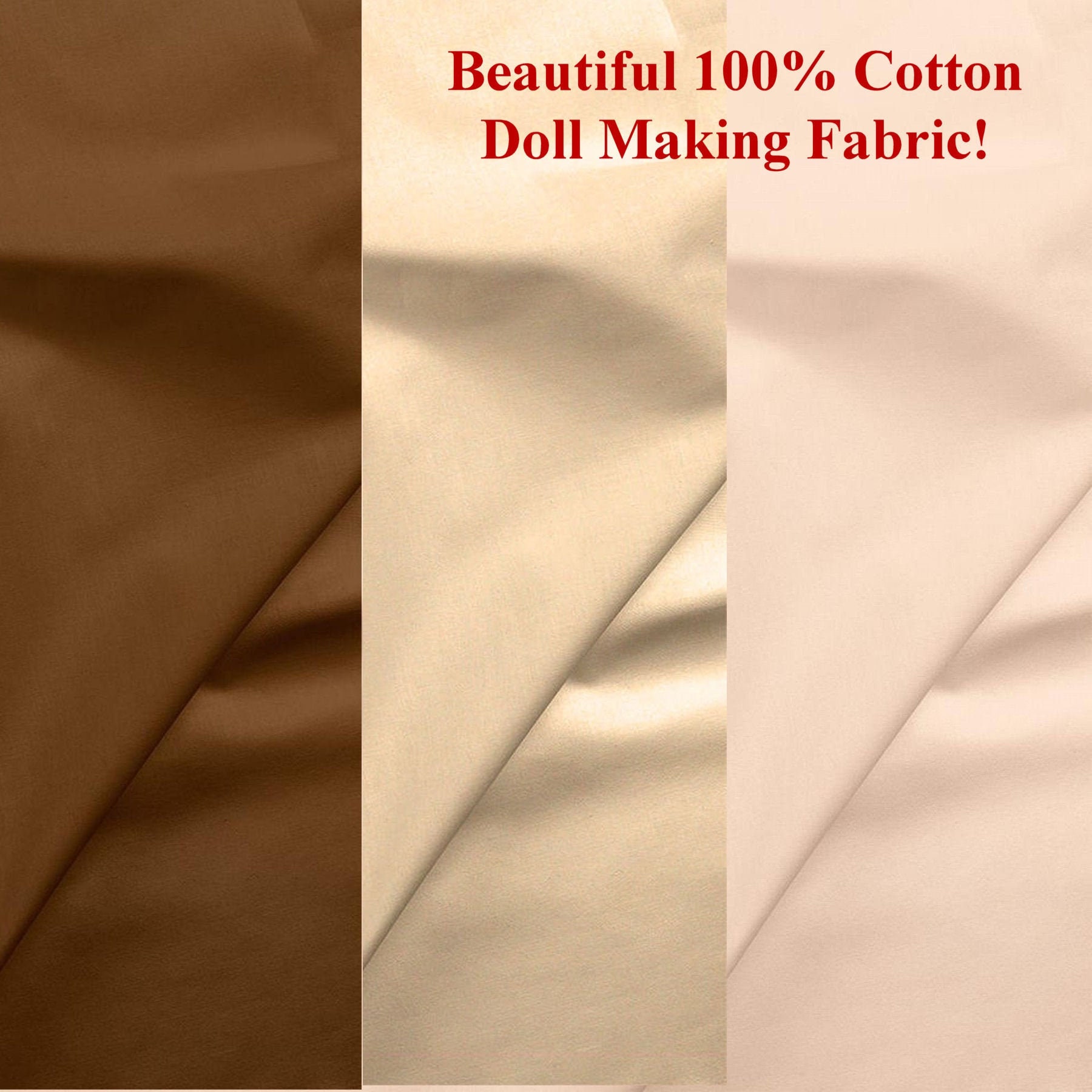 Beautiful Doll Making Fabric Premium 100% Cotton With a | Etsy