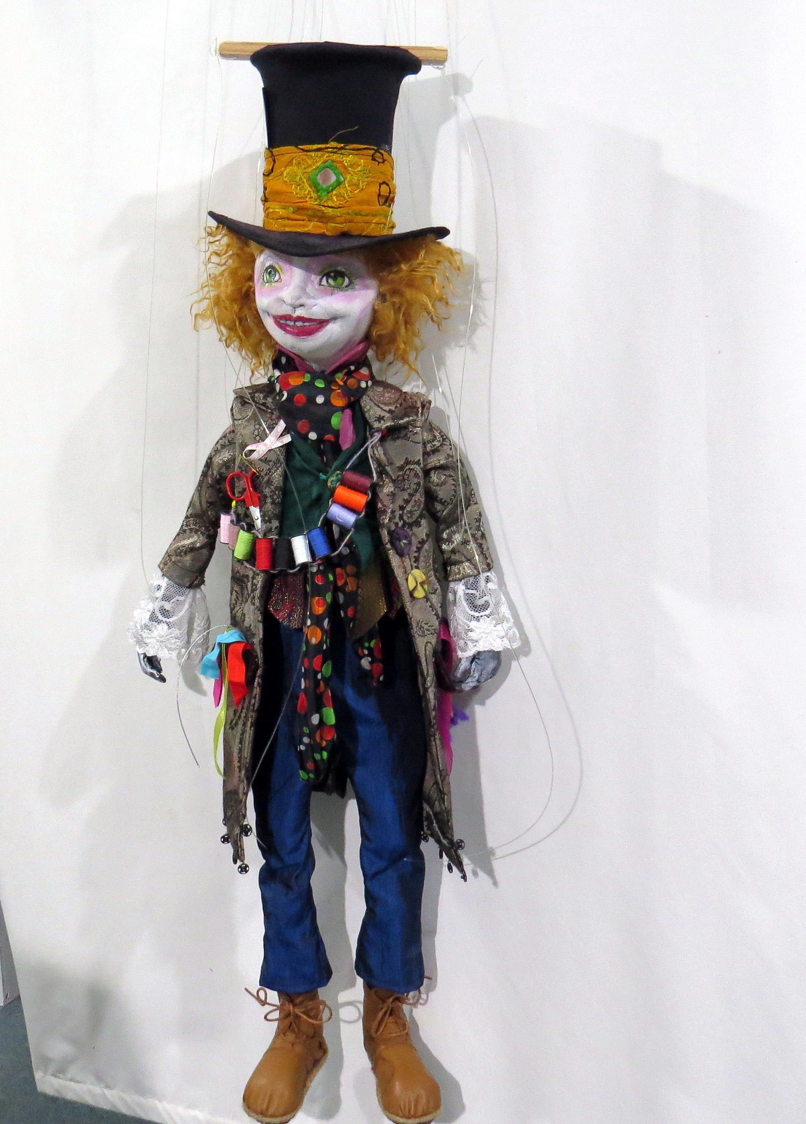 Boho a 33” Cloth Doll Marionette Puppet Tutorial and Pattern, PDF ...