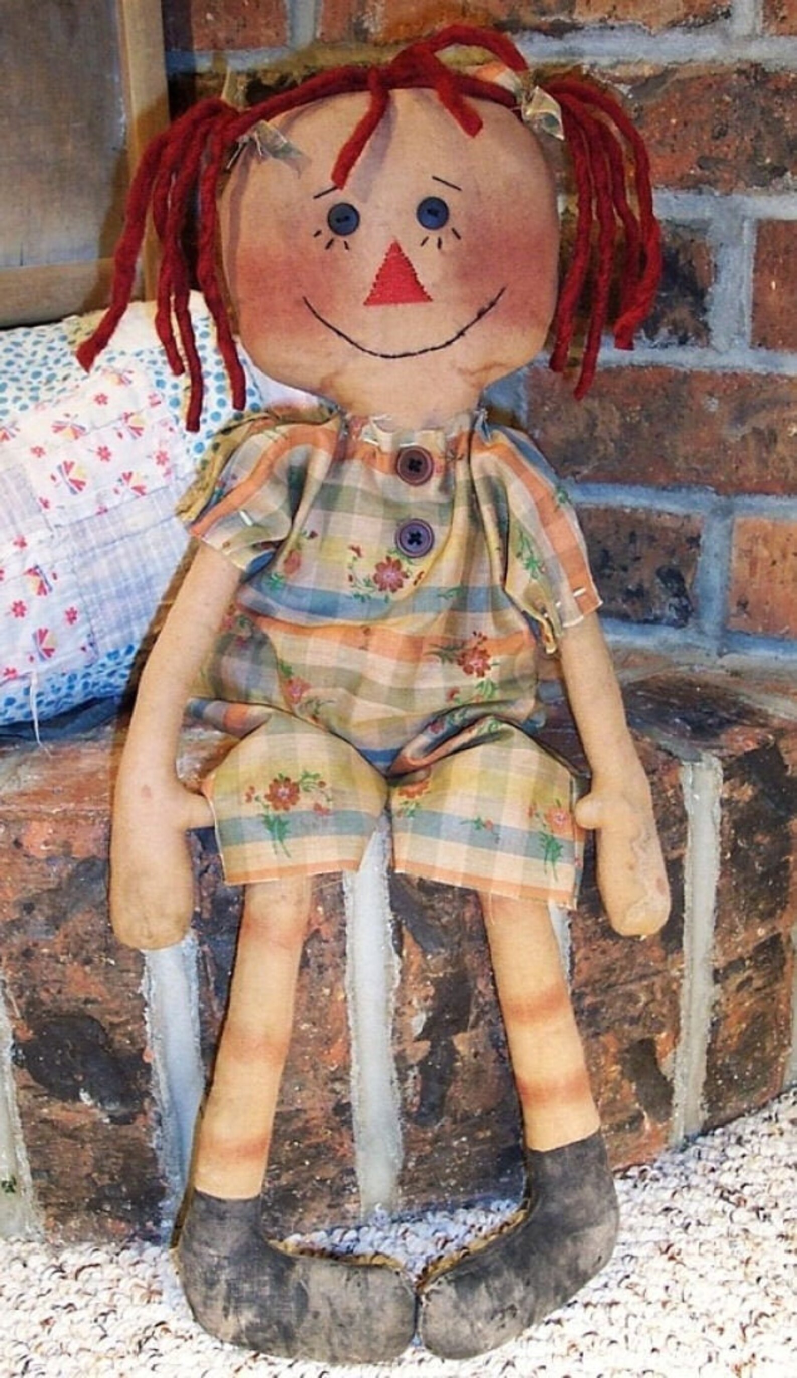 RP130E Sweet Pea ,raggedy Ann Style Doll Sewing Pattern by Michelle ...