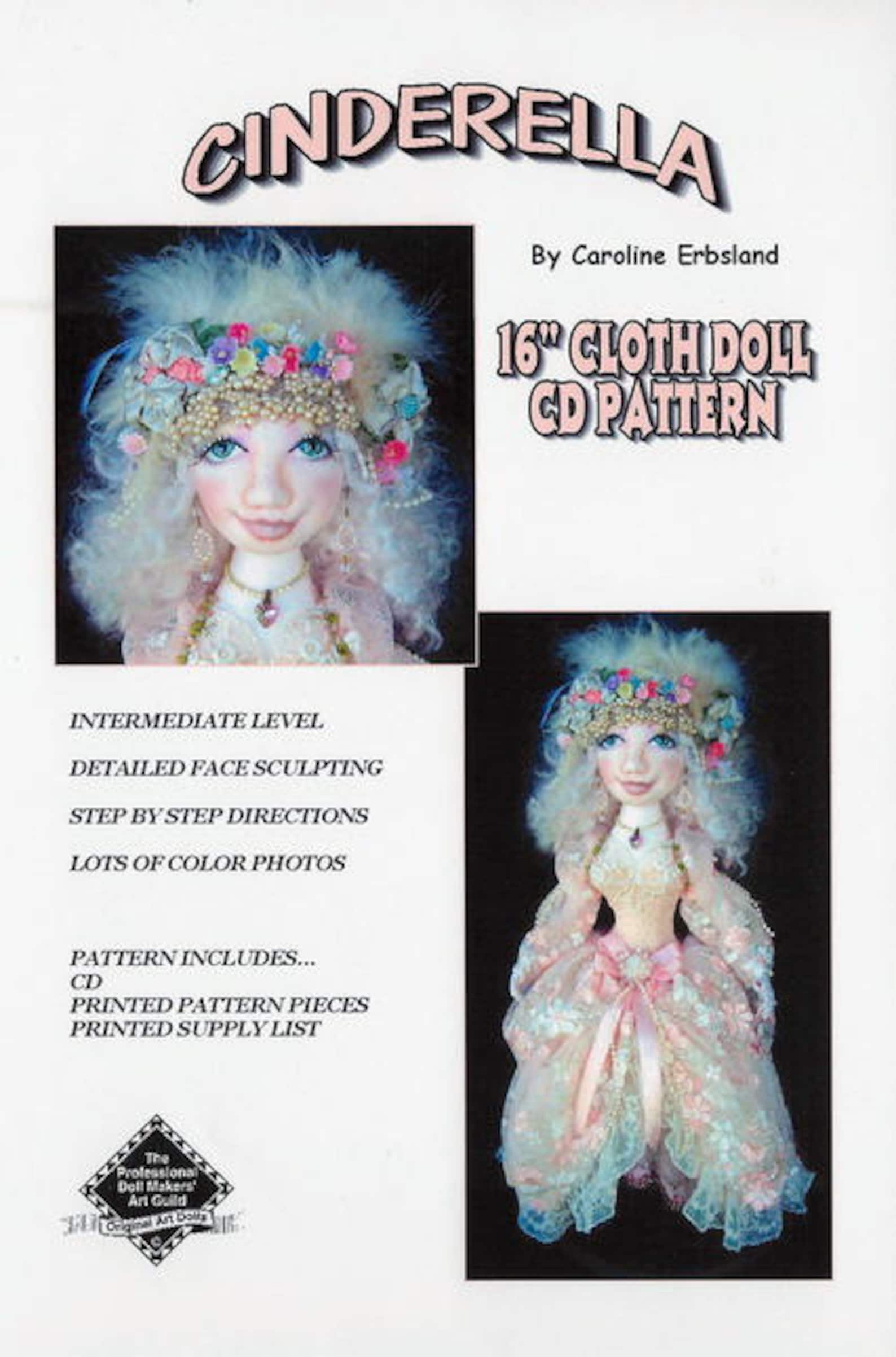 CE705E Cinderella Cloth Doll Pattern PDF Cloth Doll Making | Etsy