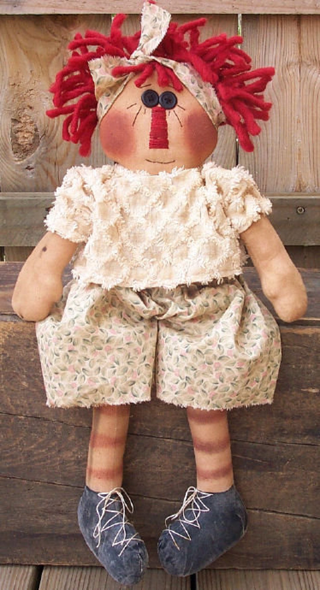 RP143E - Peggy Ann, Raggedy Ann Doll Sewing Pattern by Michelle Allen ...