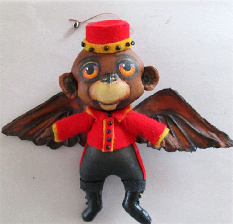 SE482 Flying Monkey Doll Ornament Pattern Sewing Cloth - Etsy