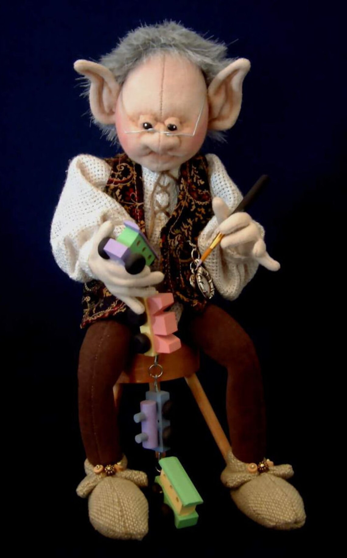 SH914E Jacob Santa's Christmas Elf 7 Cloth Doll - Etsy