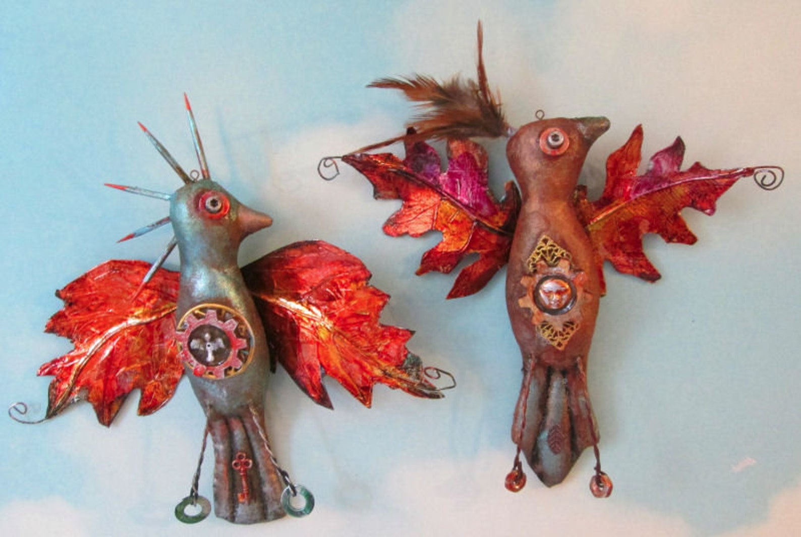 SE490E - Fall Birds - 6" Painted Muslin Bird Doll Art Pattern - PDF ...