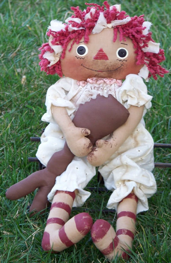 RP210E Esthers Easter Primitive Raggedy and Bunny Ann | Etsy