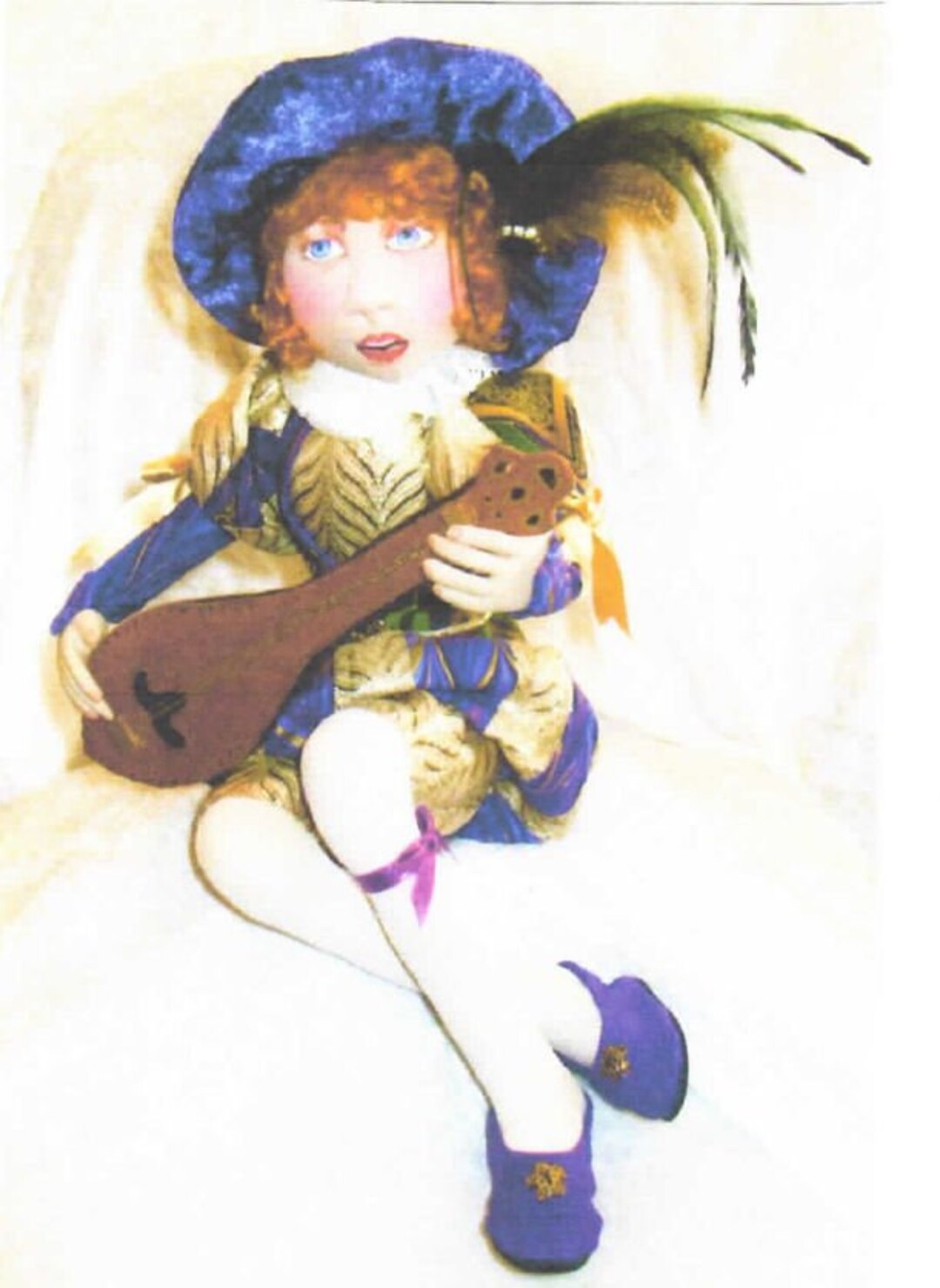 SR823E - the Little Minstrel - 12" Male Cloth Doll Making Sewing ...