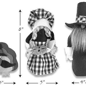 New! - Thanksgiving Pilgrims Gnomes - Doll Pattern and Instructions ...