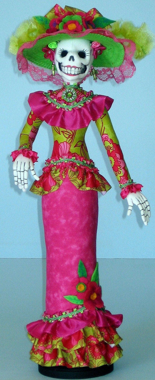 La Catrina Cloth Doll Pattern - PDF Download by Arley Berryhill - Doll ...