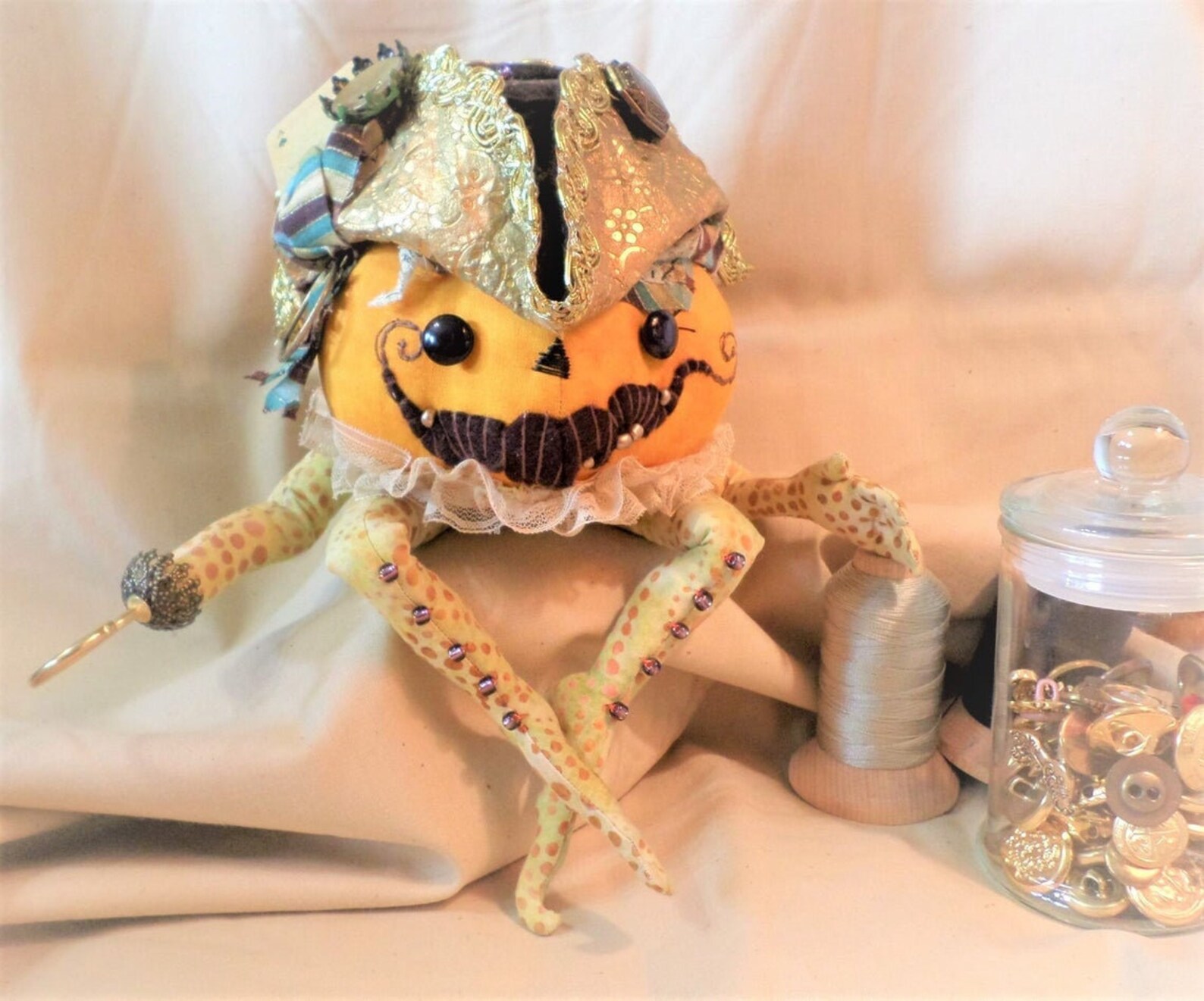 Captain Spiny Copperbottom, Gnarly Little Pumpkin Character Art Doll ...