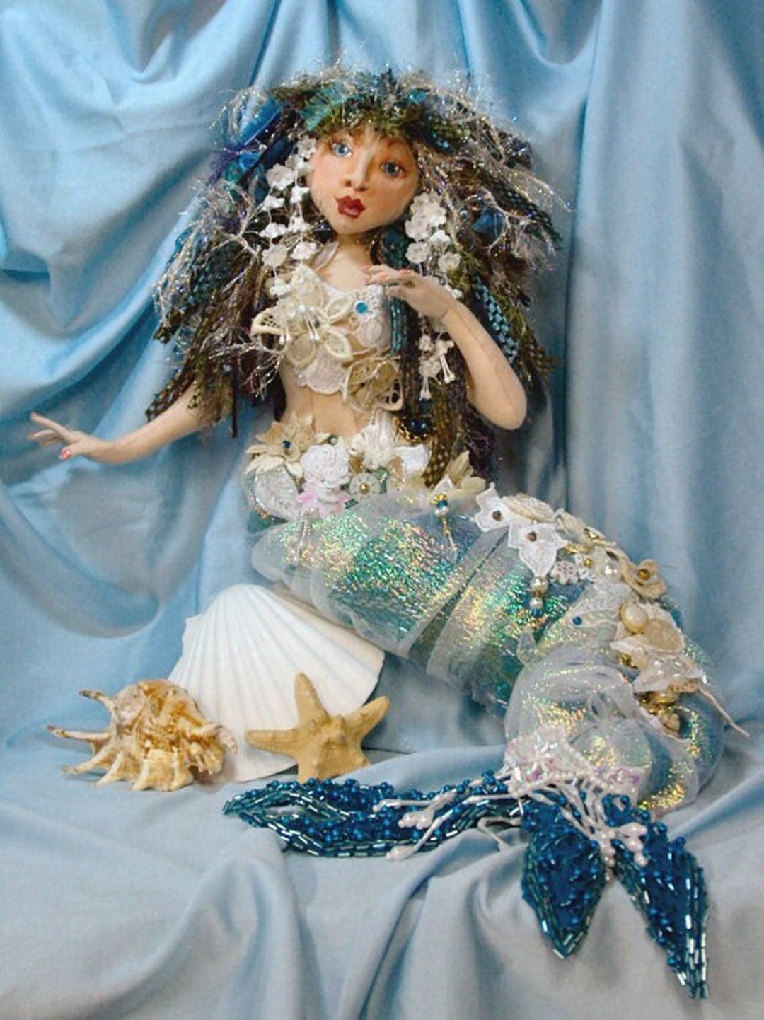 Angelfish the Mermaid Bride, 18" Mermaid Cloth Doll Making Sewing PDF ...