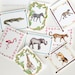 Safari Animals Mini Cards - Giraffe, Zebra, Leopard, Flamingo ...