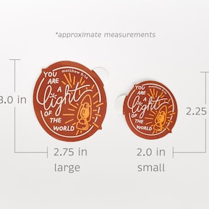 Matthew 5:14 | You Are a Light of the World | Matte Waterproof Vinyl ...