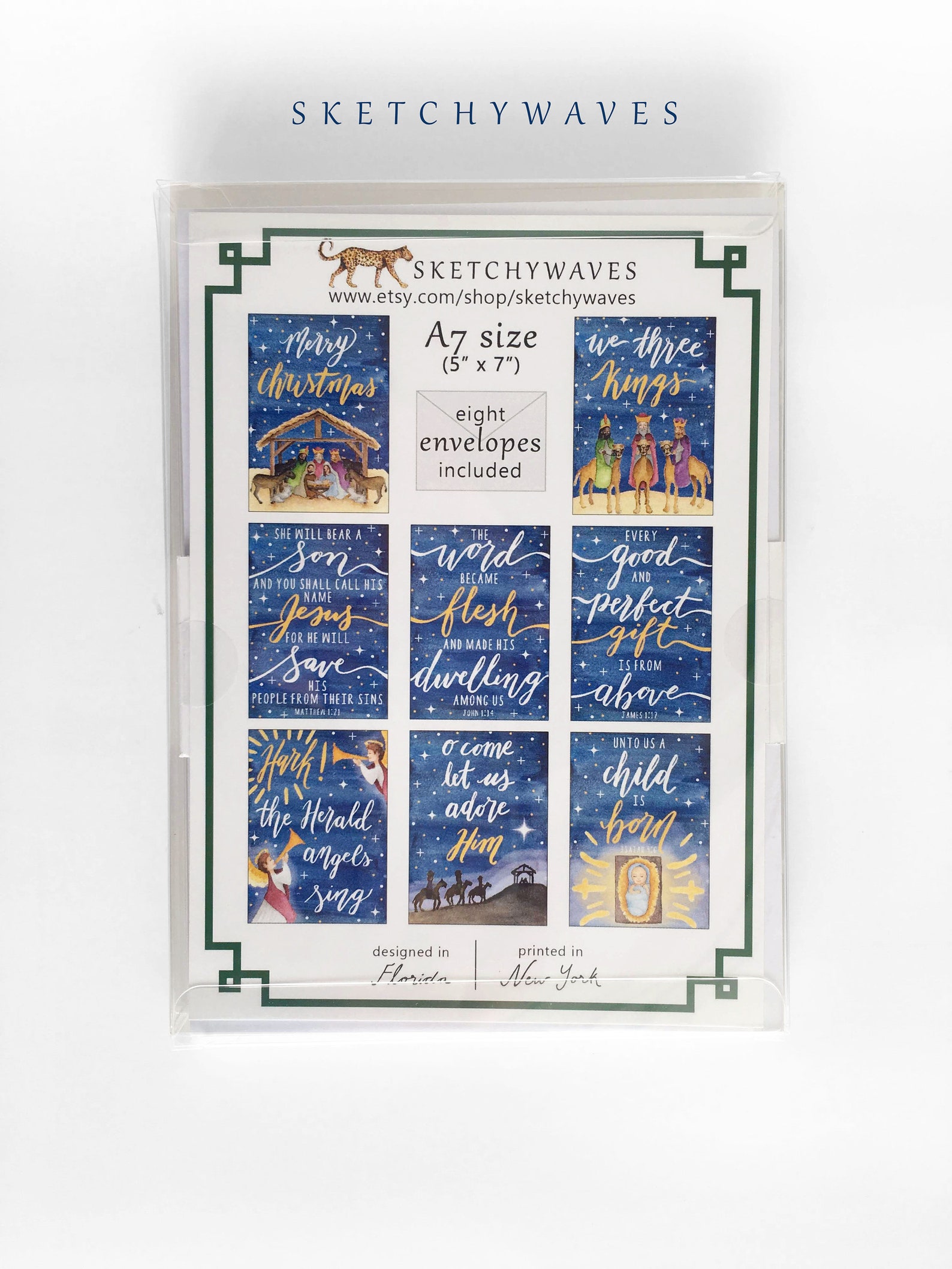 Biblical Christmas Cards Nativity Scene Christian - Etsy