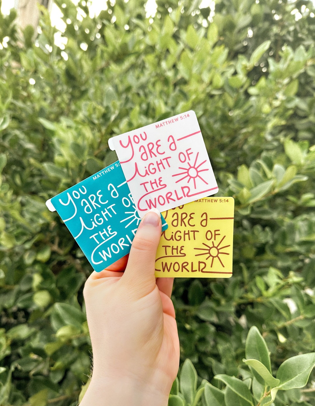 Matthew 5:14 | You Are a Light of the World | Waterproof Vinyl Sticker ...
