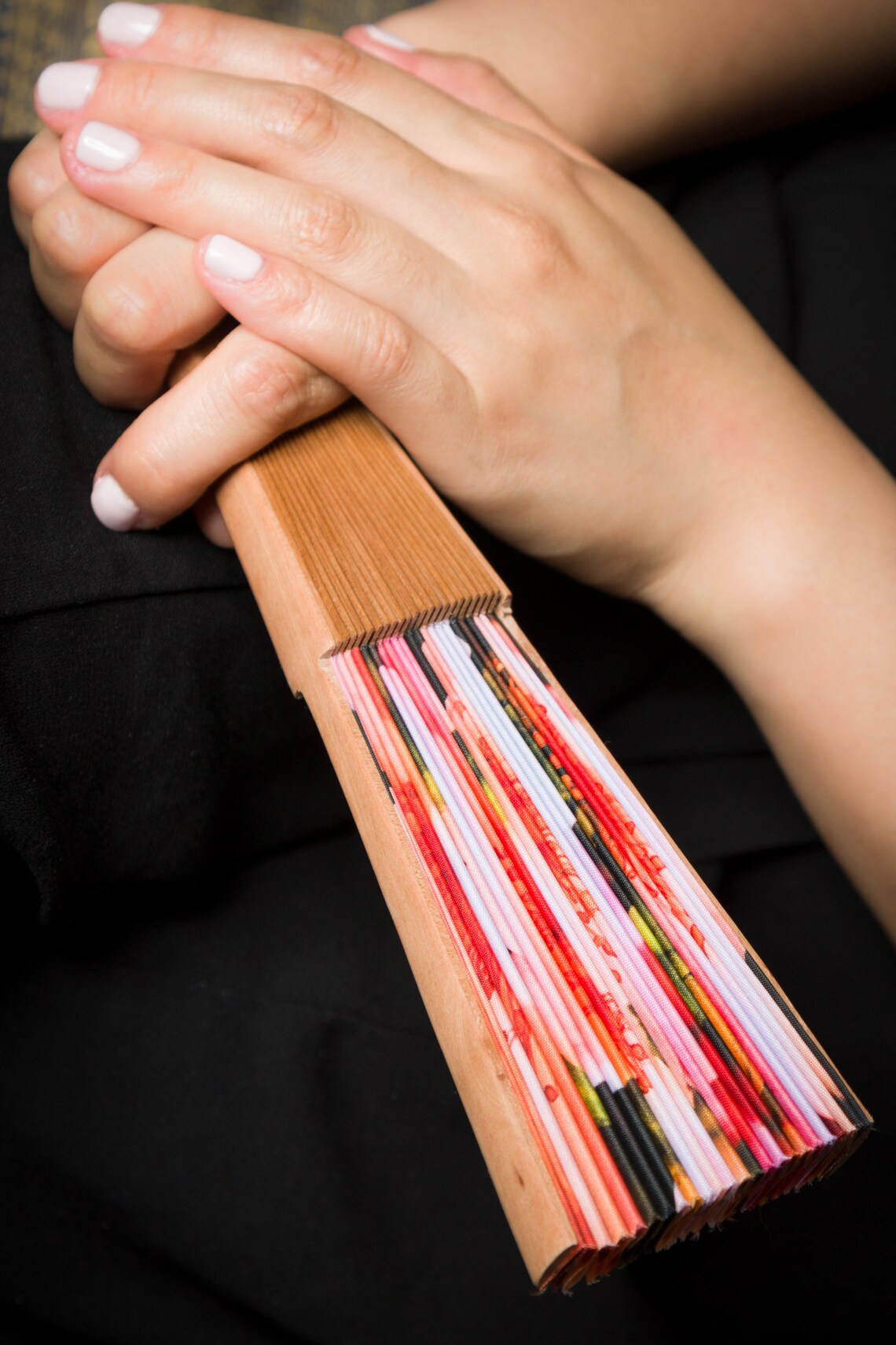 Folding Hand Fan, Spanish Hand Fan, Wood and Silk-like Fabric Fan ...