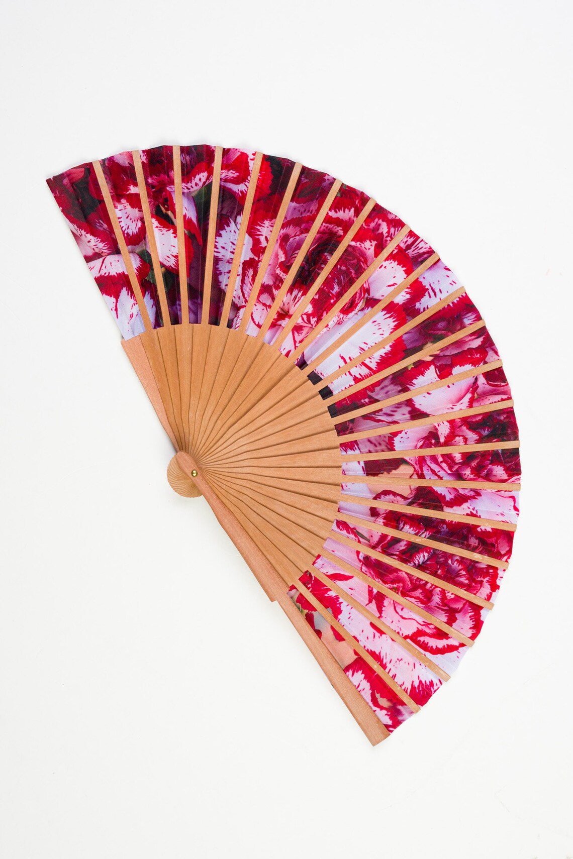 Wood and Fabric Fan. Modern Fan. Handmade Fan. Gift for Her. - Etsy