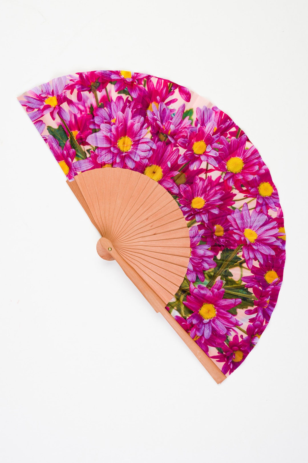 Folding Hand Fan, Spanish Hand Fan, Wood and Silk-like Fabric Fan ...