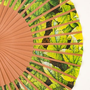 Hand Fan, Wood and Fabric Fan, Folding Fan, Handmade Fan, for Her, for ...